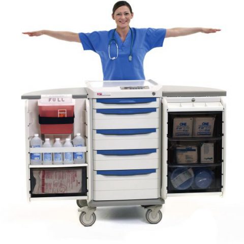 Procedure Cart: Medical Supply Cart: Mobile Computer Cart | PP