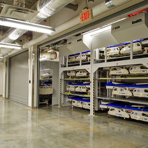 Bed Lifts for Hospital Bed Storage Solutions | Patterson Pope