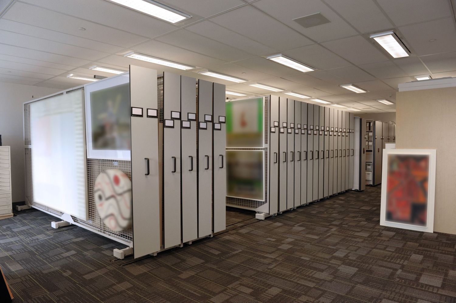 Art Storage: Mobile Art Rack System: Painting Storage | Patterson