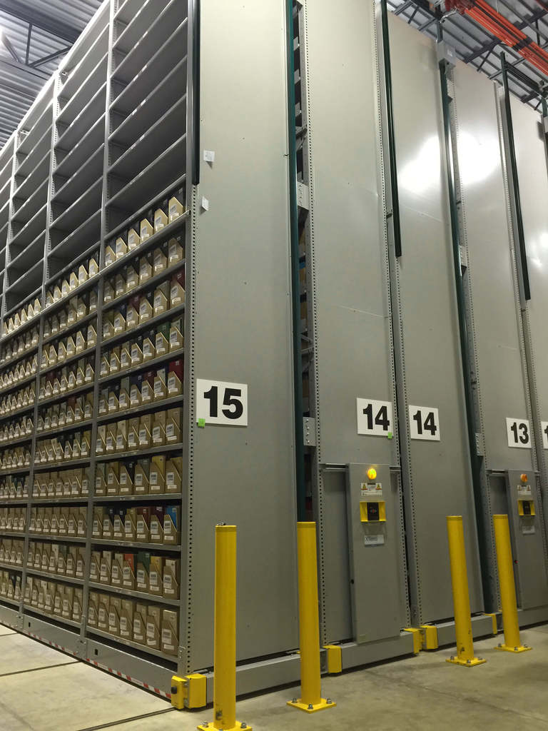 Compact Storage: Mobile High Bay Storage System | Patterson Pope