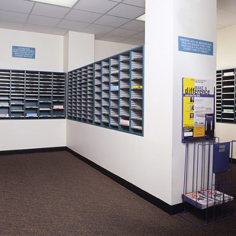 Mail Storage: Mailroom Furniture Aluminum Consoles | Patterson Pope
