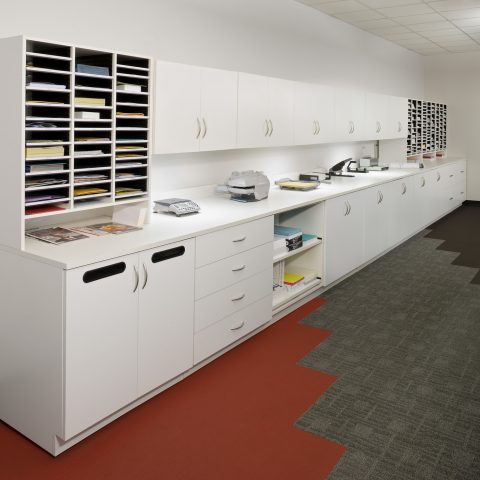 Mail Storage: Mailroom Furniture Aluminum Consoles | Patterson Pope