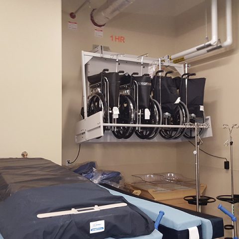 Wheelchair Storage, Wheelchair Rack for Hospital Storage | Patterson