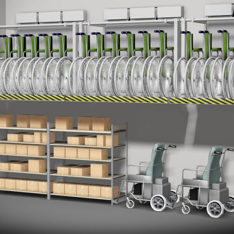Wheelchair Storage, Wheelchair Rack for Hospital Storage | Patterson