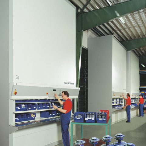 Rotomat Industrial Vertical Carousel Storage System | Patterson