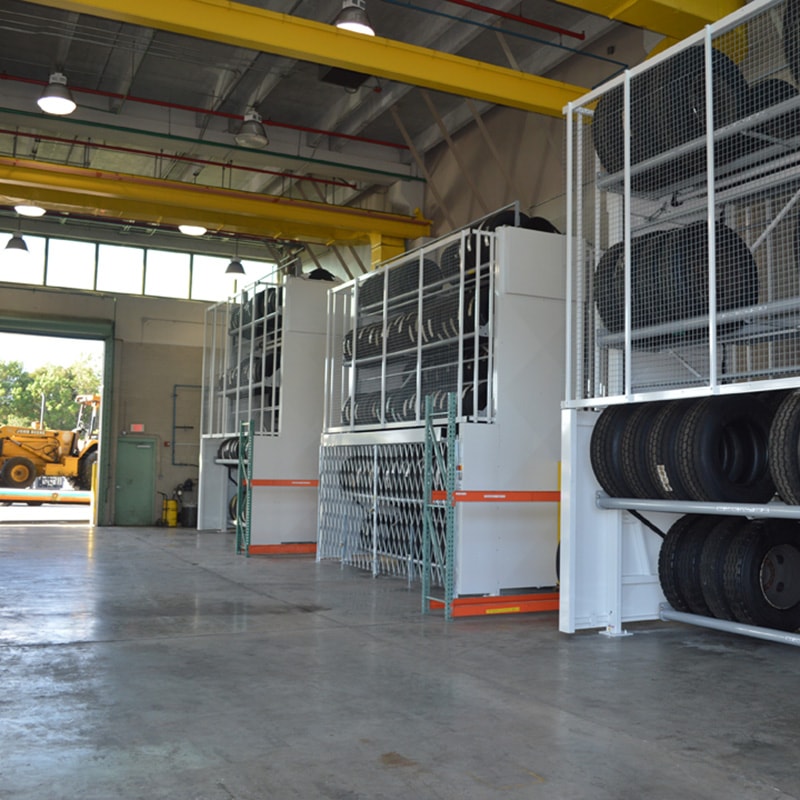 Gain Space and Efficiency with Vertical Tire Carousels