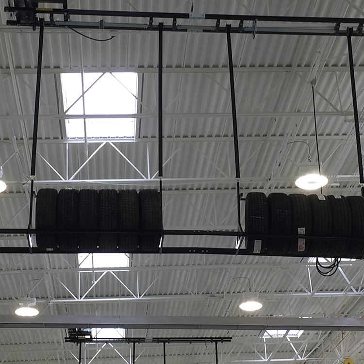 Gain Space and Efficiency with Vertical Tire Carousels