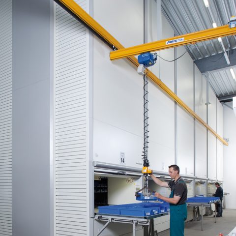 Vertical Lift for Warehouse Organization Lean Lift | Patterson Pope