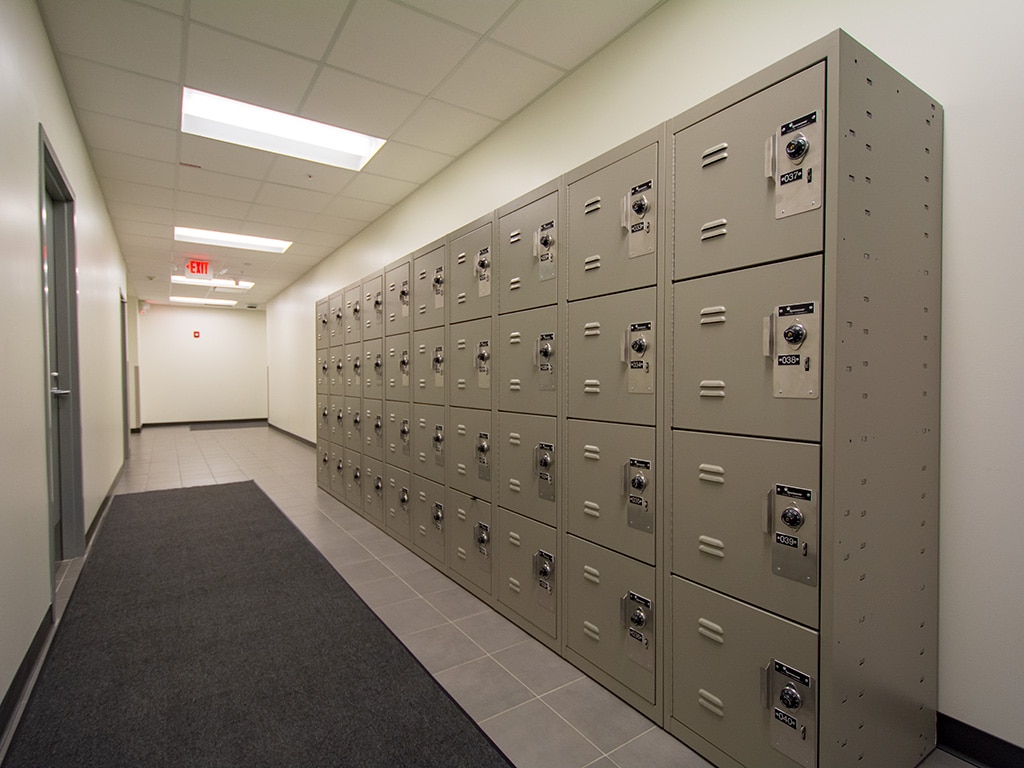 Personal Storage Lockers: Custom Locker Shelf | Patterson Pope