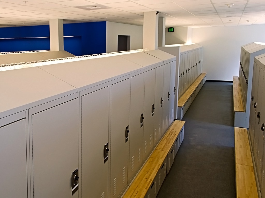 Personal Storage Lockers: Custom Locker Shelf | Patterson Pope
